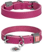Obojek kůže 12mmx19-25cm WAUDOG růžový