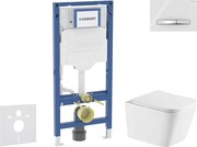Geberit Duofix - Set předstěnové instalace, klozetu Arkas I a sedátka softclose, tlačítko Sigma50, chrom/alpská bílá SANI11CA31144