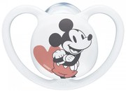 Šidítko Space NUK 0-6m Disney Mickey Mouse bílá Barva: Bílá, Velikost: 0-6 M