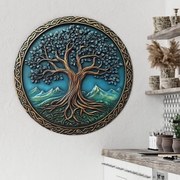 DUBLEZ | Dřevěný obraz - Keltský strom života - Arbor | UV tisk, Premium