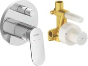 Duravit Wave - Baterie pod omítku, pro 2 spotřebiče, s tělesem, chrom WA4210008010
