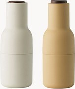Sada mlýnků na'sůl a pepř s víčky z ořechového dřeva Bottle Grinder, 2 díly