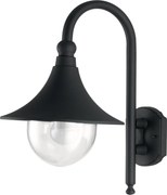 FAN LANT-PAVIA-AP1 Venkovní nástěnné svítidlo PAVIA černá, 1xE27, IP44, 26 x 48 x 34 cm - FANEUROPE