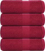 Ručníky na mytí FROGN 4 ks bordó 30x30 cm 360 g/m² 136729