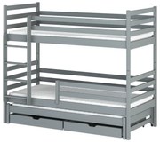 Legno Dětská patrová postel Lukáš šedá Rozměr (cm): 80x160