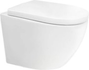 Mereo Mereo, WC závěsné kapotované, tiché splachování, RIMLESS, 495x360x370, keramické, vč. sedátka CSS115SN, VSD82T2