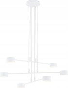 Závěsná lampa minimalistická bílá 70 cm do jídelny obývacího pokoje 6 bodů Emibig