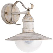Brilagi - Venkovní nástěnné svítidlo MOLDE 1xE27/60W/230V IP44 bílá/patina