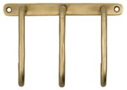 House Doctor Kovový věšák Welo Brushed Brass, zlatá barva, kov