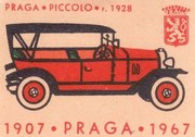 Plechová cedule Praga Piccolo 1928 Velikost: A5 (20 x 15 cm)