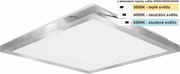 Top Light Koupelnové stropní LED svítidlo Silver HS CCT 10W IP44 1000lm 28x28cm