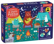 Mudpuppy Puzzle Zvířecí kamarádi u táboráku s vůní 60 dílků