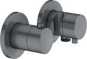 Keuco Edition 400 - Termostatická baterie pod omítku, pro 2 spotřebiče, kartáčovaný černý chrom 51553131221