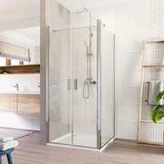Mereo Mereo, Sprchový kout, Lima, čtverec, chrom ALU, dveře lítací, sklo Čiré, CK86513K