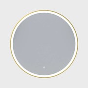 Erga Olivia, kulaté LED zrcadlo 90cm, zlatý kovový rám, 2070 lm, 6500K, přední osvětlení, ERG-V01-202-9090-GD