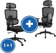 Kancelářská židle Meglio 1 + 1 ZDARMA, černá