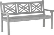 Dřevěná zahradní lavička, šedá, 150 cm, FABLA