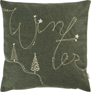 Sander Vlněný povlak na polštář It's Winter 40 x 40 cm, dark green 827486-02