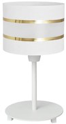 Stolní lampa HELEN 1xE27/15W/230V bílá/zlatá