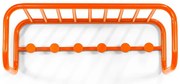 Oranžový kovový nástěnný věšák s poličkou 72 cm Retro – Spinder Design