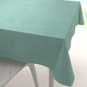 Biante Velký sametový čtvercový ubrus Velvet Premium SVP-048 Pastelová ledově zelená 150x150 cm