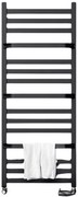 Regnis LOX DUO, topné těleso 300x1190mm, 582W, černá matná, LOXDUO1190/300/D270/BLACK