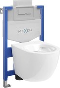 Mexen Lena podomítková sada WC Fenix XS-U s WC mísou, bílý lesk - 6853322XX00
