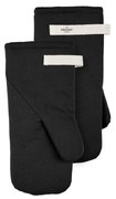 Kuchyňské rukavice Oven Mitts Black - set 2 ks The Organic Company