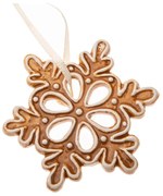 Keramická vánoční ozdoba ø 6 cm Gingerbread Flake – Dakls