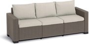 Třímístná zahradní pohovka KETER California 3-Seater Sofa- 199 x 68 x 72 cm - cappuccino