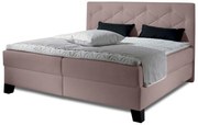 ND Diva Boxspring 160x200cm růžovohnědá