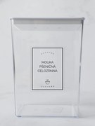 MOUKA PŠENIČNÁ CELOZRNNÁ - omyvatelná samolepka na dózu, výběr rozměrů Ø 5 cm / 5 x 5 cm / 6 x 8 cm | DomaLEP