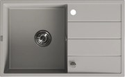 Laveo Wolin, 1-komorový granitový dřez 780x480x185 mm, šedá, LAV-SPW_511T