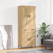 Skříň highboard dub sonoma 69,5 x 34 x 180 cm kompozitní dřevo 3199892