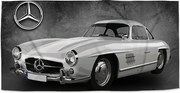 Sablio Ručník Mercedes-Benz 300 SL Šedé pozadí - 30x50 cm