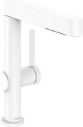 Hansgrohe Finoris, umyvadlová baterie 230, s výpustí Push-Open a výsuvnou sprškou, EcoSmart, bílá matná, 76063700
