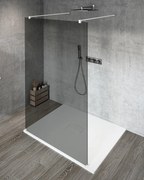 Gelco Sapho, VARIO WHITE jednodílná sprchová zástěna do prostoru, kouřové sklo, 1000 mm, GX1310GX2215
