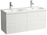 Laufen Lani - Umyvadlová skříňka, 118x45x52 cm, 4 zásuvky, lesklá bílá H4035741122611