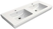 Sapho GSI Classic - Dvojumyvadlo 125x54 cm, 2 otvory pro baterie, ExtraGlaze, bílá 8725111