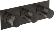 Ideal Standard Ceratherm C100 - Termostatická sprchová baterie pod omítku, pro 3 spotřebiče, s tělesem, Magnetic Grey A7664A5