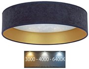 Brilagi - LED Stropní svítidlo VELVET STAR LED/24W/230V pr. 40 cm  modrá/zlatá