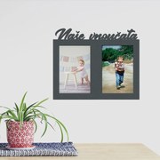 dřevo života Dřevěný fotorámeček Naše vnoučata Zvolte barvu dekoru: Antracitová, Velikost fotografie: 10x15, Počet fotorámečků: 2