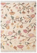 Krémový ručně tkaný jutový koberec 80x150 cm Roya Violette – Elle Decoration