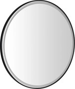 Sapho Sapho, KADRIS kulaté zrcadlo s LED osvětlením, ø 100cm, černá mat, KD100