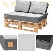 Polštáře Set na euro palety nábytek Pohodlný 120x80x15 Blomster