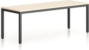 Lavice FRAME, černá podnož, 1685 x 404 x 468 mm, bříza