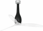 FARO 32003 ETERFAN, černá/transparentní, stropní ventilátor s DC motorem - FARO