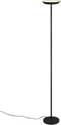 Černá LED stojací lampa (výška 178 cm) Specter – Reality