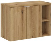 Závěsná skříňka pod umyvadlo Nova Oak I s deskou 80 cm dub evoke
