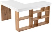 Rohový pracovní stůl v dekoru borovice 120x130 cm Vesper – Kalune Design